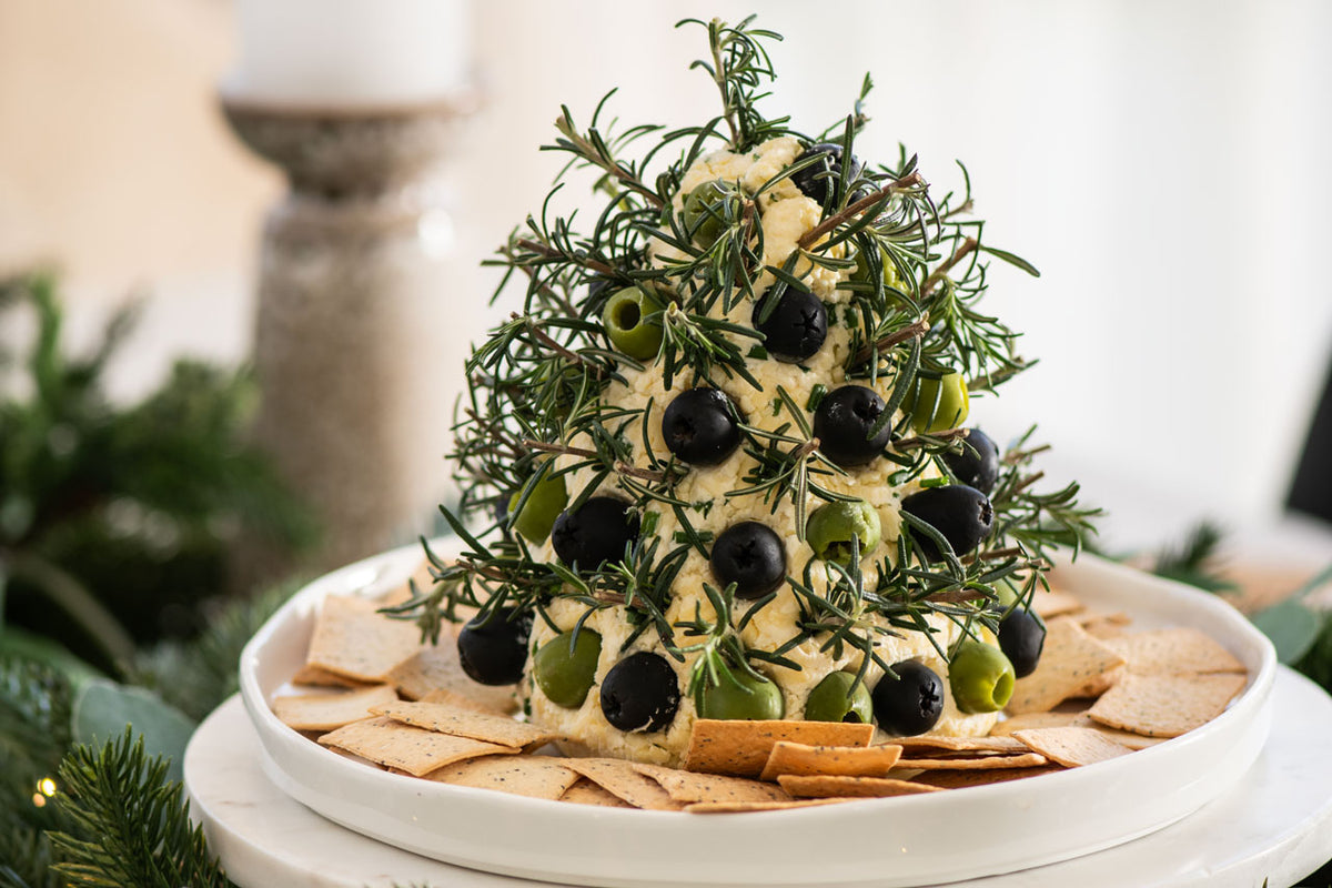Cheese & Olive Christmas Tree