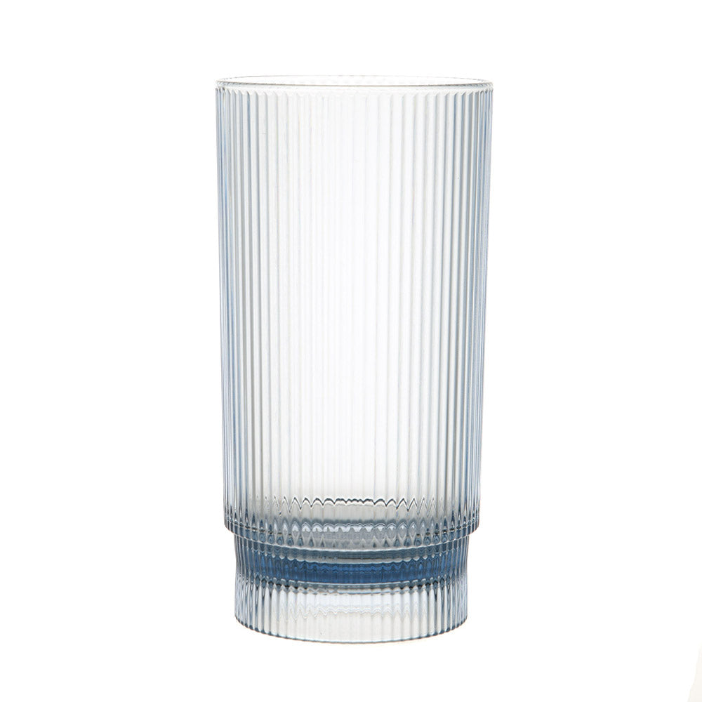 MS Ribbed Blue Hi Ball