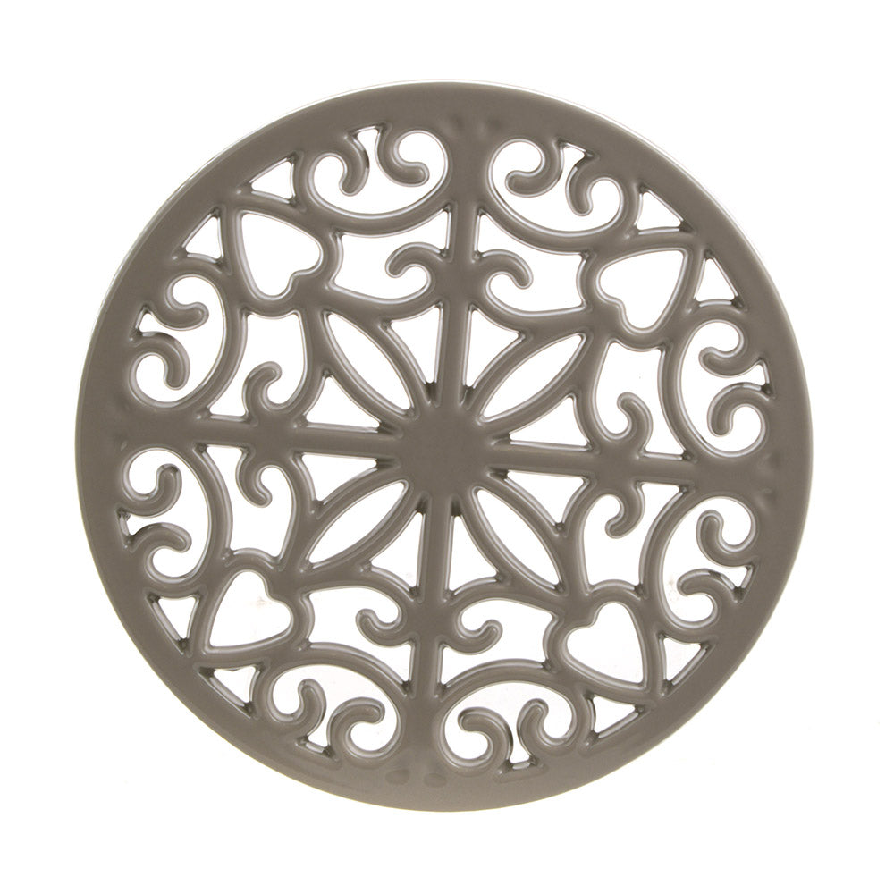 Round Kitchen Trivet Cast Iron Mushroom