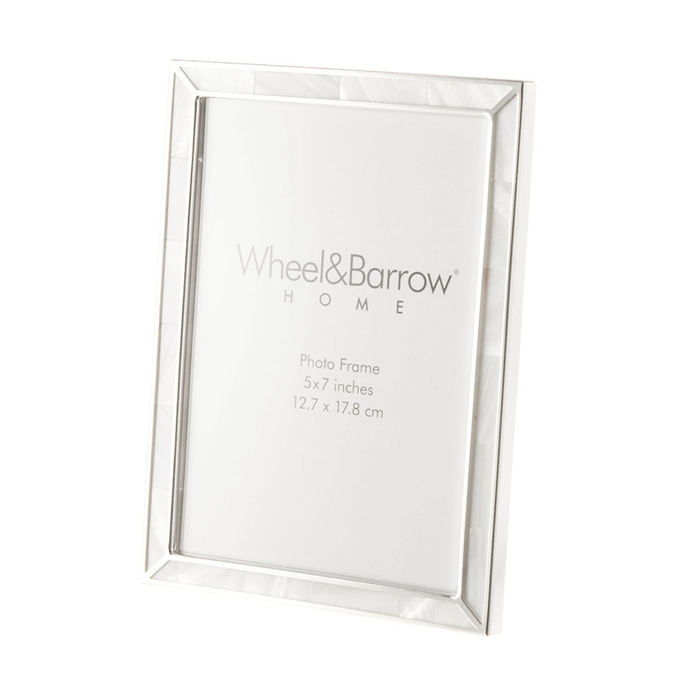 Silver Plated with Mother of Pearl Photo Frame 13x18cm – Wheel&Barrow Home