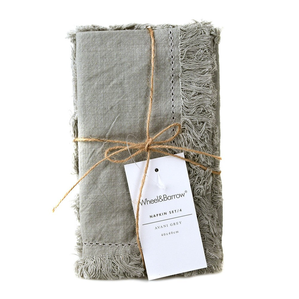 Avani Napkin Set Grey