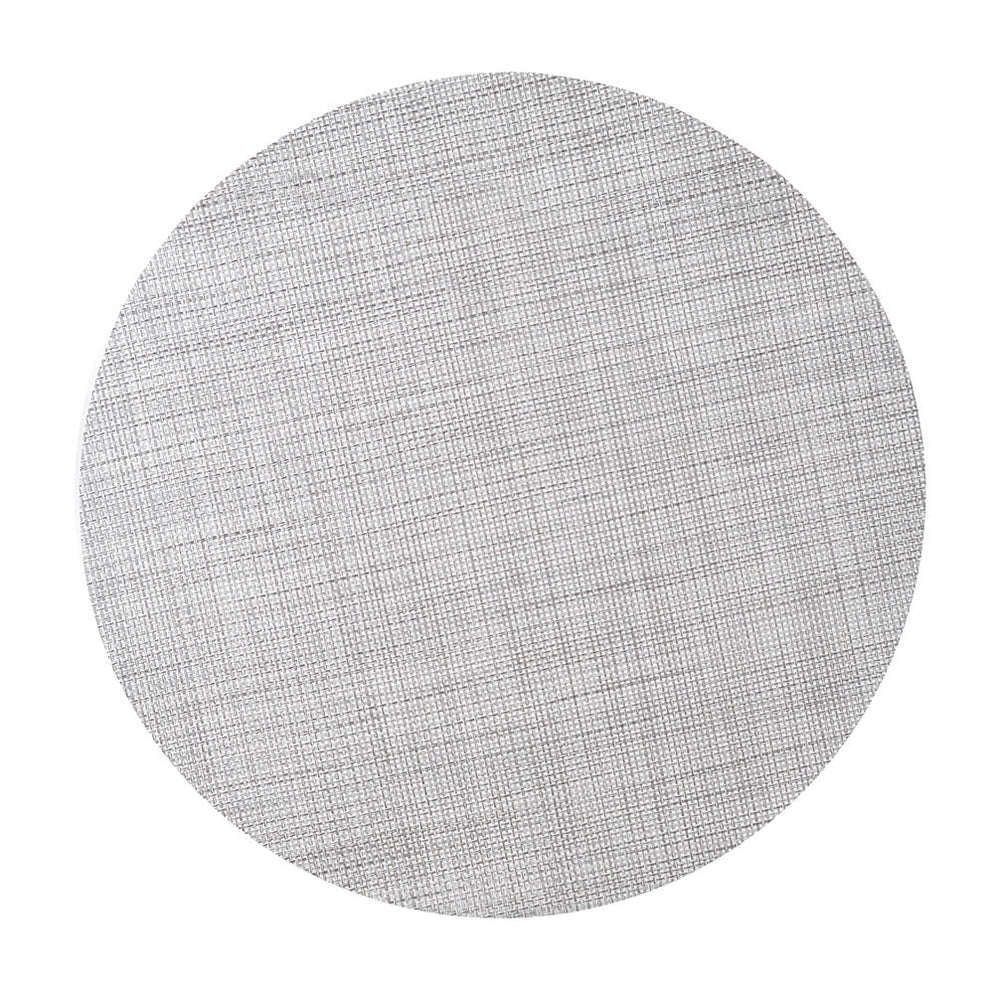 PVC Round Placemat Grey