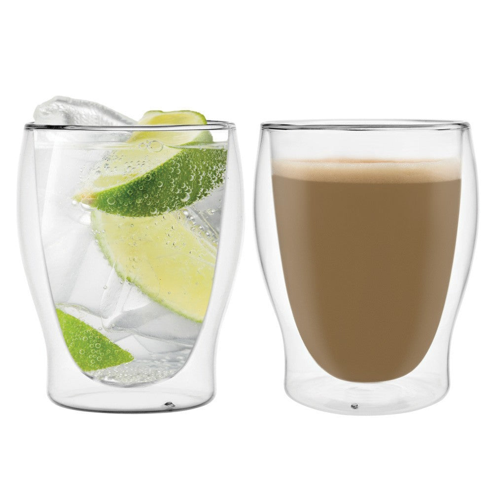 Double Wall Coffee Glass Set Medium